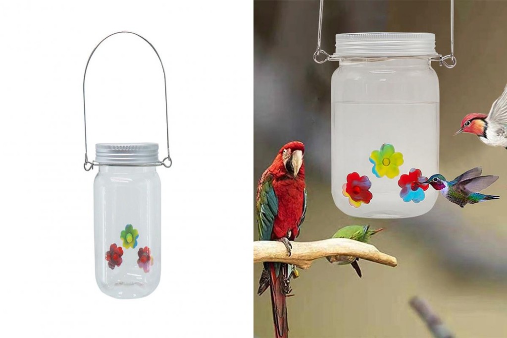Silicone Spout Bird Feeder Eco-friendly Bird Feeder Colorful Hanging ...