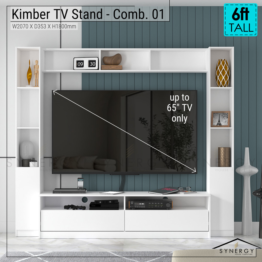 Synergy House Kimber 1 Door Display Cabinet | Side storage | Display ...