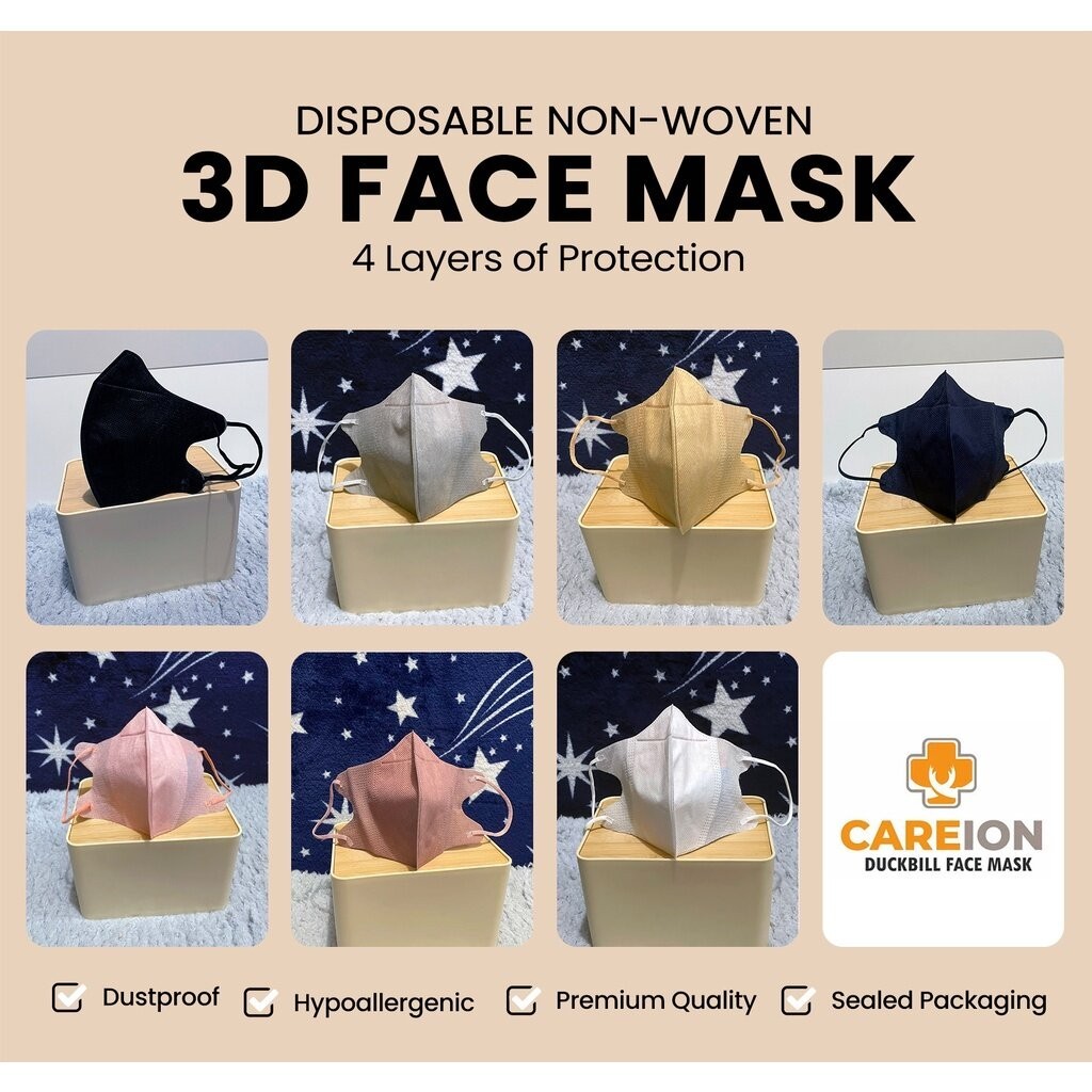 Earloop Duckbill 3D Hijab Duckbil Face Mask Vmask 3D Headloop Earloop ...