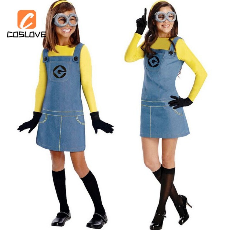 Halloween Movie Despicable Me Minions Cosplay Clothing Full Set Costume ...