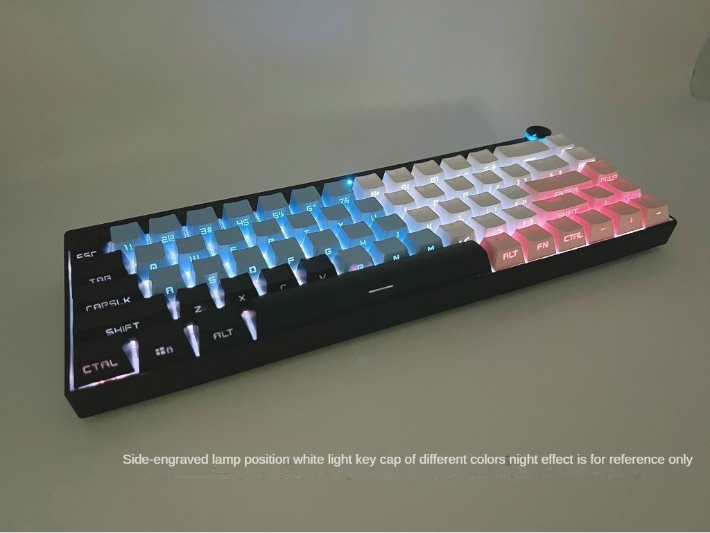 (Lychee Gaming) 2023 New side engraved translucent keycaps OEM height ...