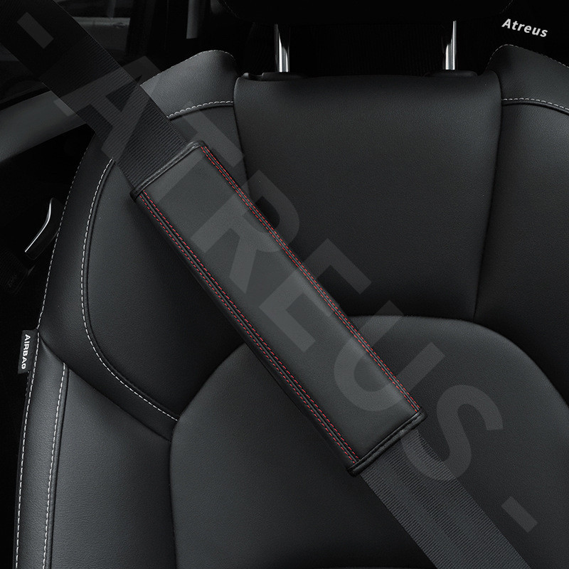 2Pcs/Set Honda Car Seat Belt Cover Leather Shoulder Cushion Safety ...