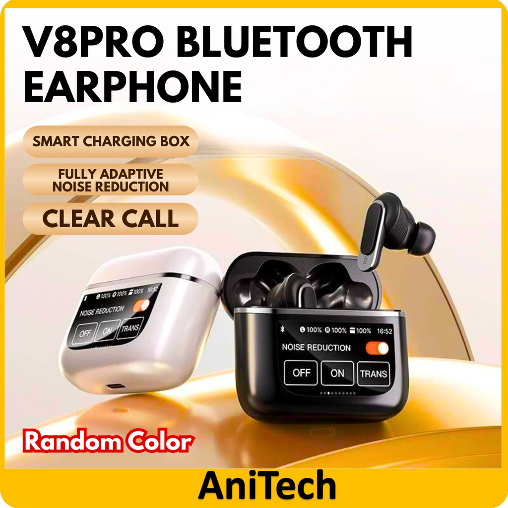 V8 Pro TWS Screen A9 pro Wireless Bluetooth Earphones Supper Bass Smart ...