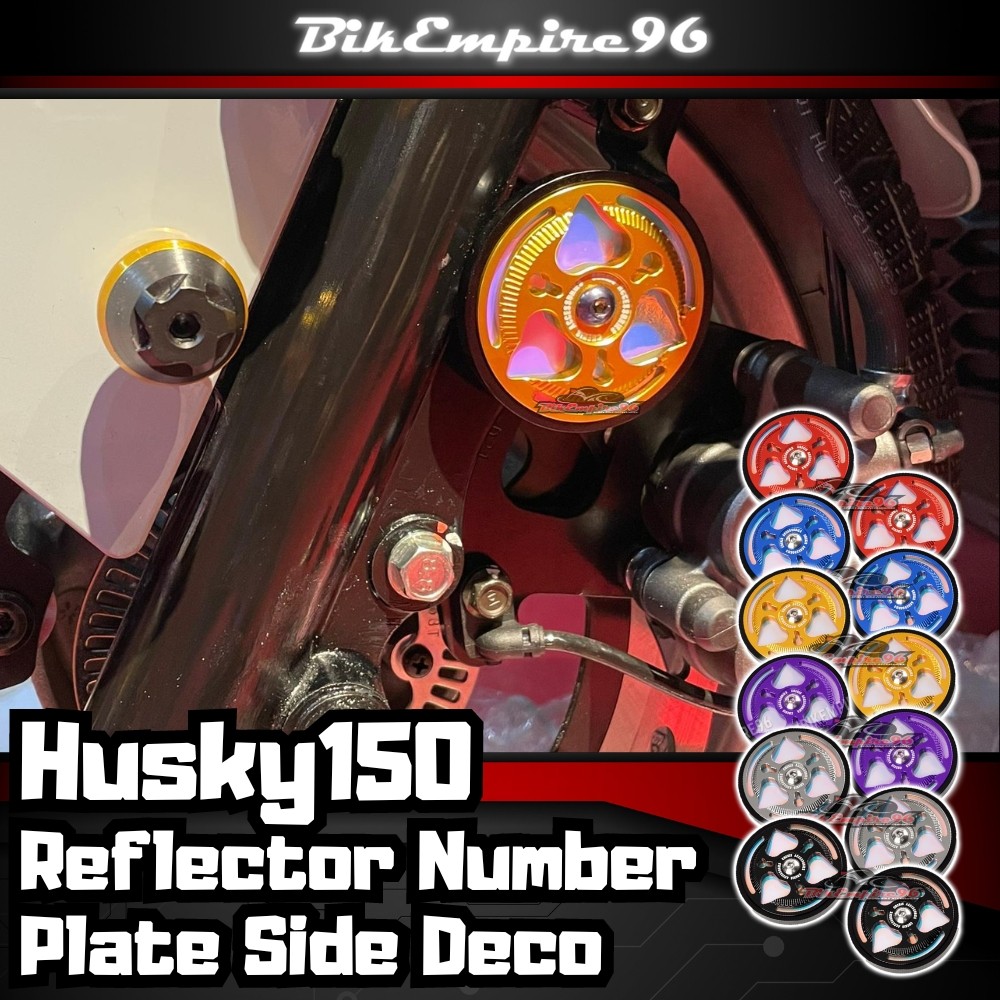 Husky150 Reflector Number Plate Side Deco Night Driving Reflective Sign ...