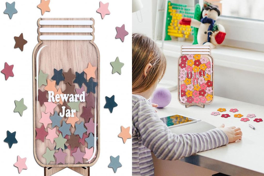 [PusioPJ3] Motivational Chart for Kids Student Incentive Chart Wooden ...