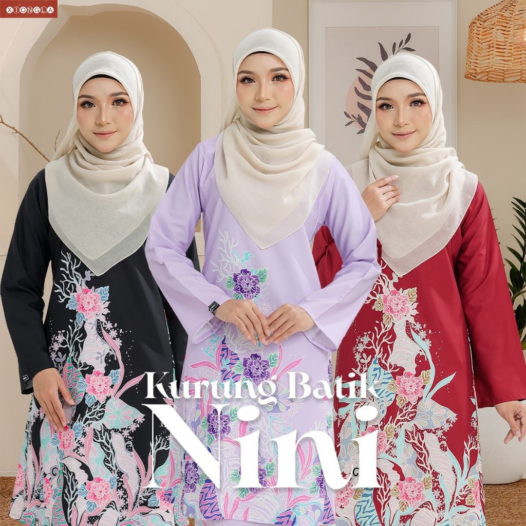 Noor Arfa Baju Kurung Pahang Batik Nini | Shopee Malaysia