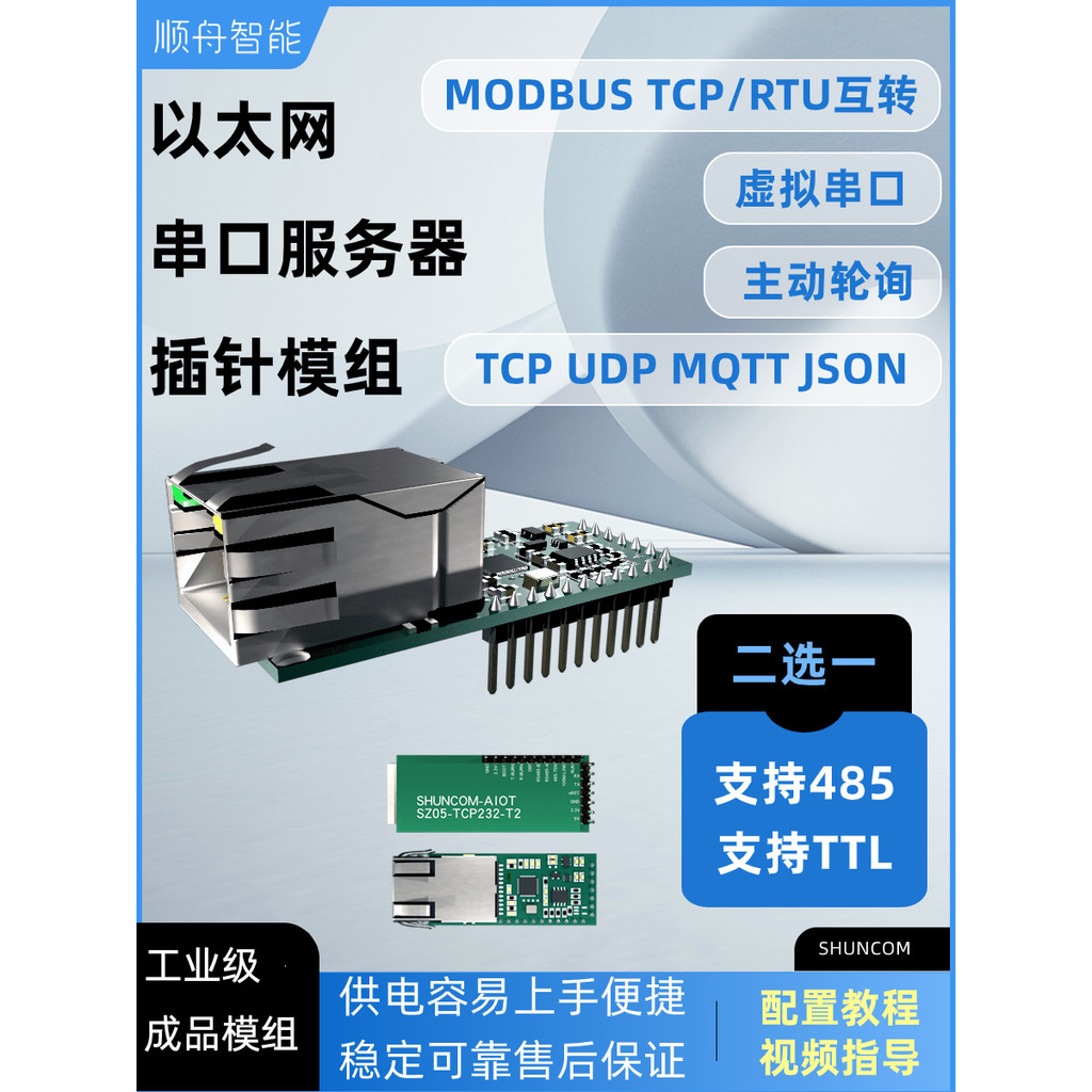 Serial Port Server RS485 Serial Port to Ethernet Communication Module ...
