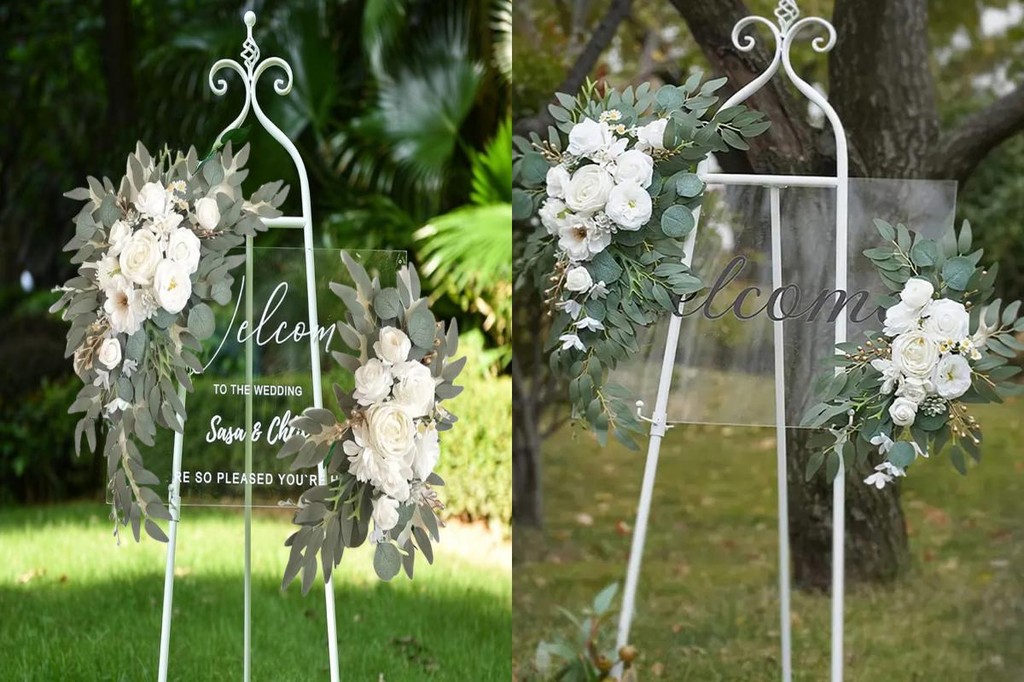 RC~ Arch Flower Decor Small Horn Flower Arrangement Beautiful Wedding ...