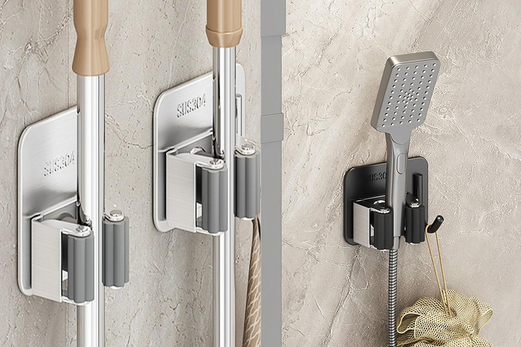 EDI Mop Hook Corrosion-resistant Mop Holder Stainless Steel Mop Broom ...