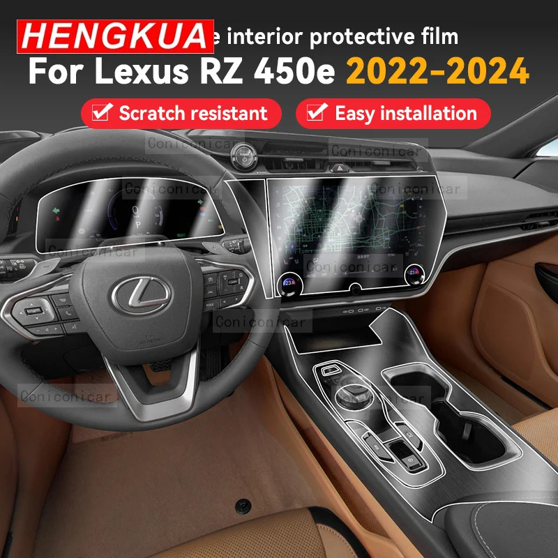 For LEXUS RZ 450e 2022-2024 Car Panel Film Dashboard Screen Protective ...