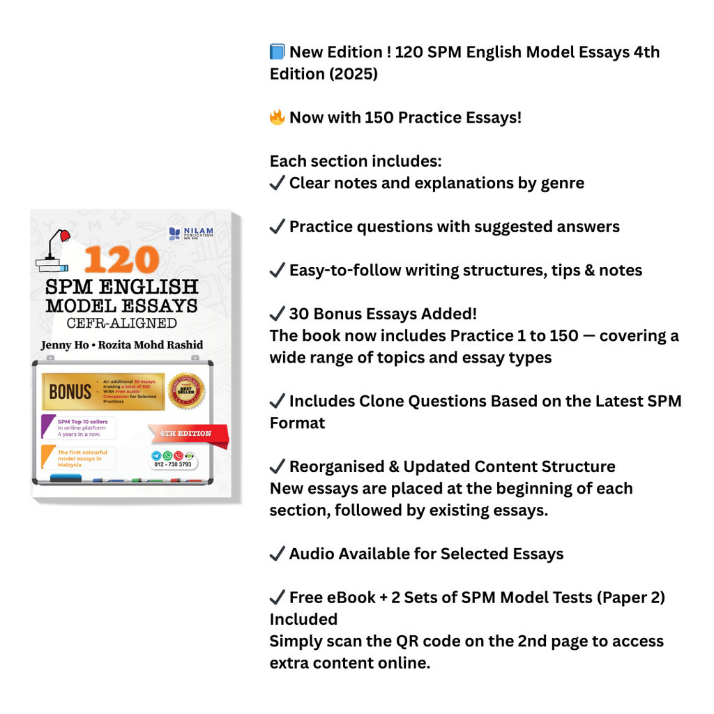 120 SPM English Model Essays | Shopee Malaysia