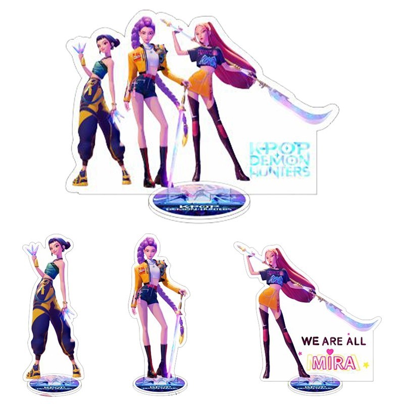 KPOP Demon Hunter Acrylic Standee Anime Huntrix Stand Creative Tabletop ...