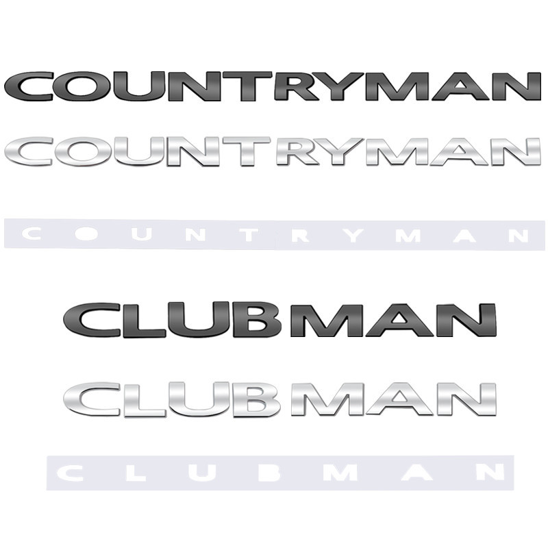 Car Body Emblem Rear Trunk Sticker Metal Letter Badge Logo For MINI ...