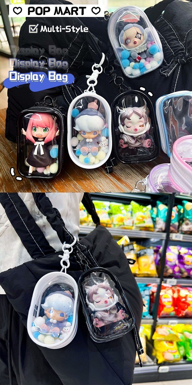 Plush Doll PVC Storage Bag - Doll Outing Display Box - Portable, Clear ...