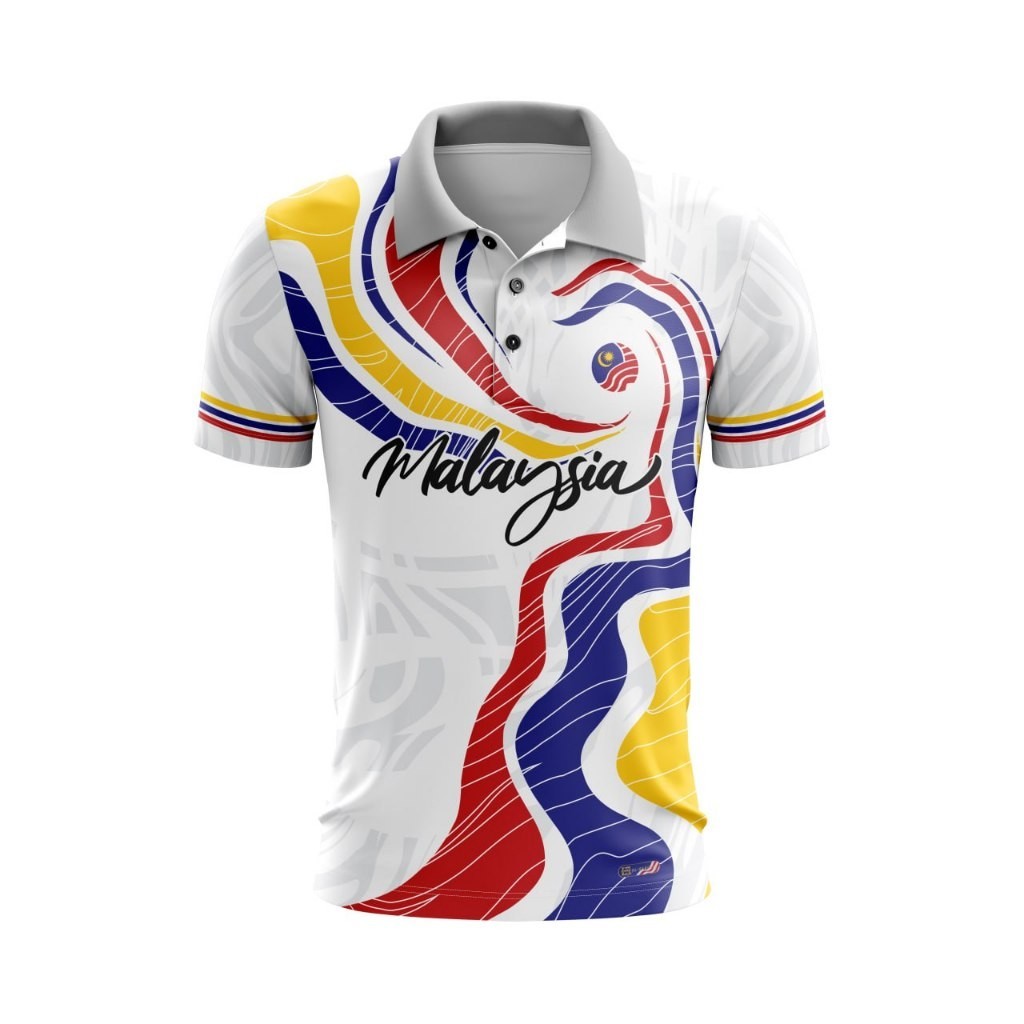 Merdeka 68 Malaysia Polo Shirt Sublimation Sport Plus Size Baju Merdeka ...