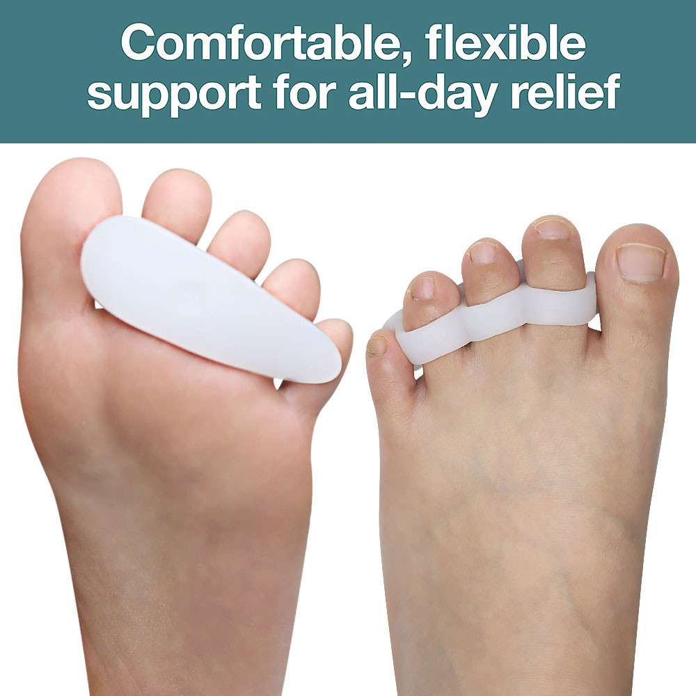 2/4Pcs Hammertoe Corrector Gel Toe Straighteners with 3 Separator Loops ...