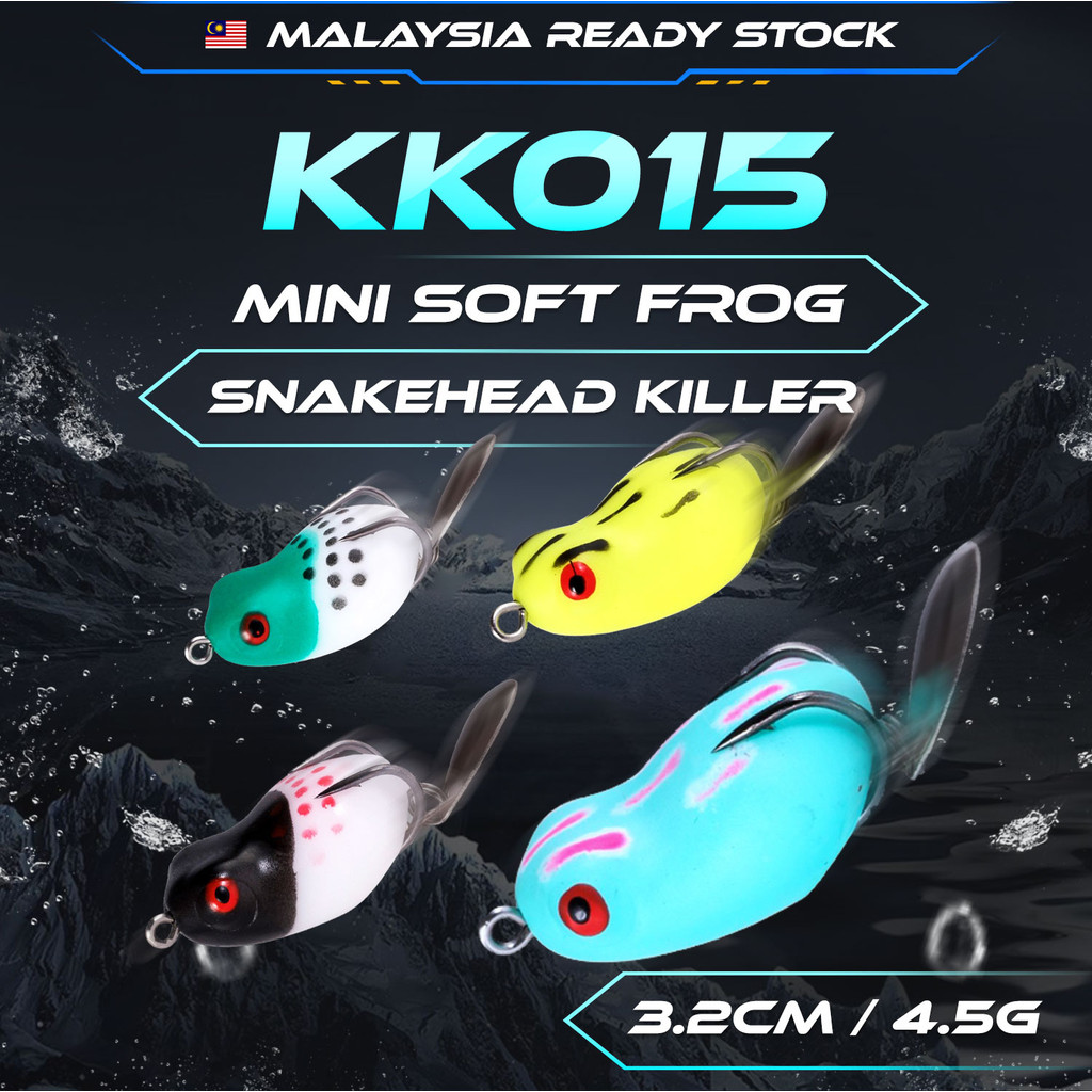 【MR.T】 Mini Umpan Katak 3.2cm Soft Frog Gewang Casting Killer Topwater ...
