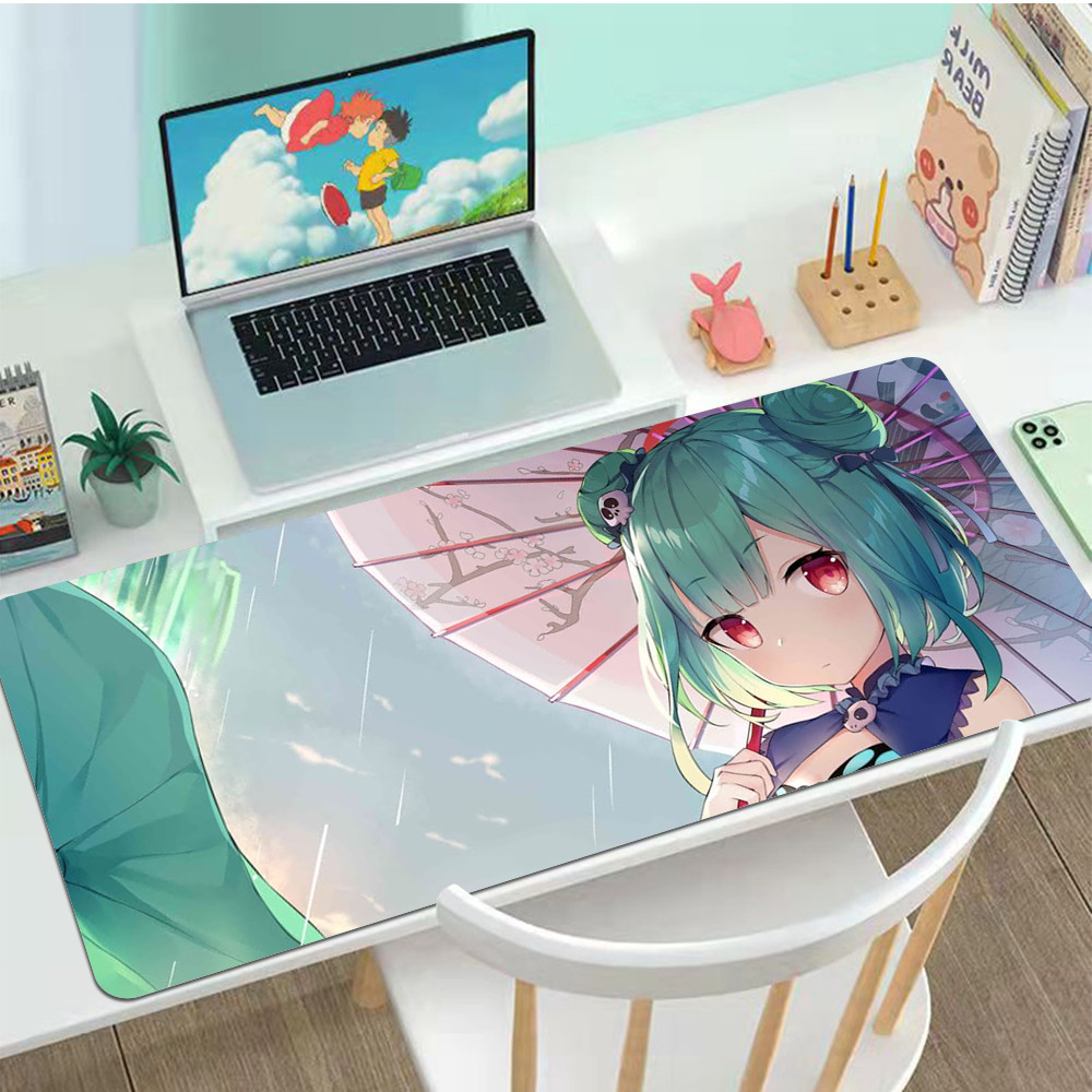 Uruha Rushia Hololive Girl Locking Edge Mouse Pad PC Game Computer ...