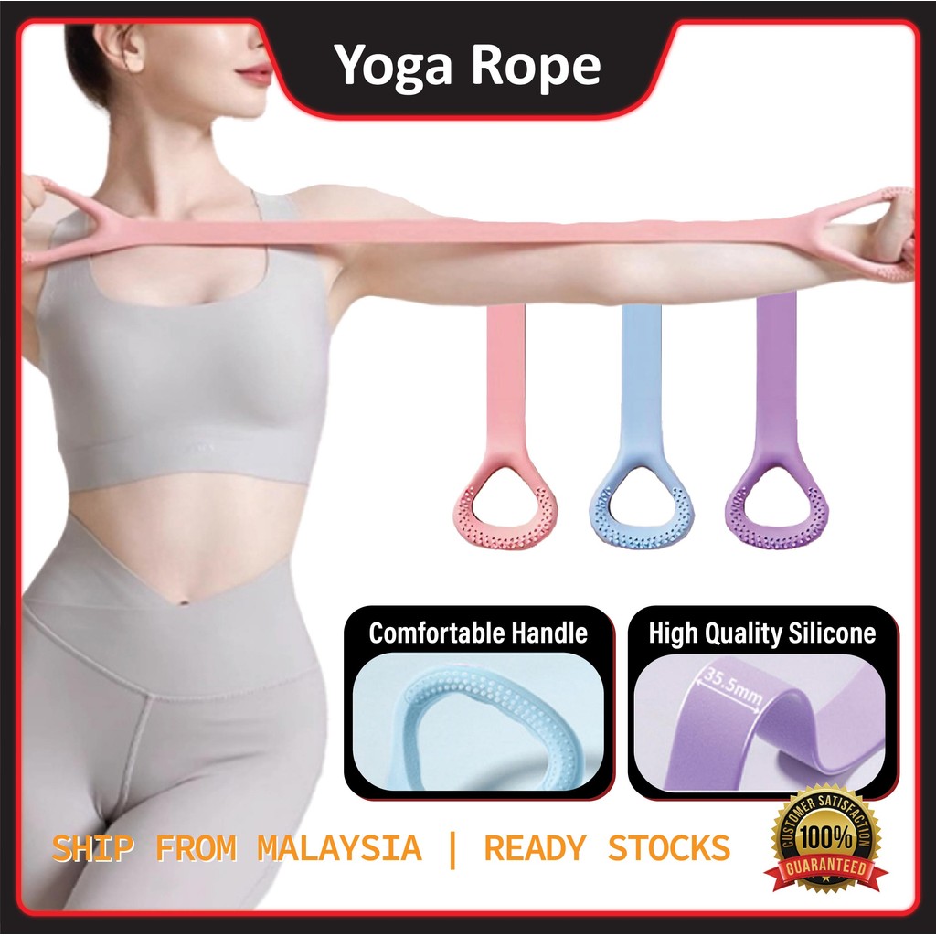 8 Shape Pull Rope Chest Expander Pulling Elastic Yoga Bands Fitness ...