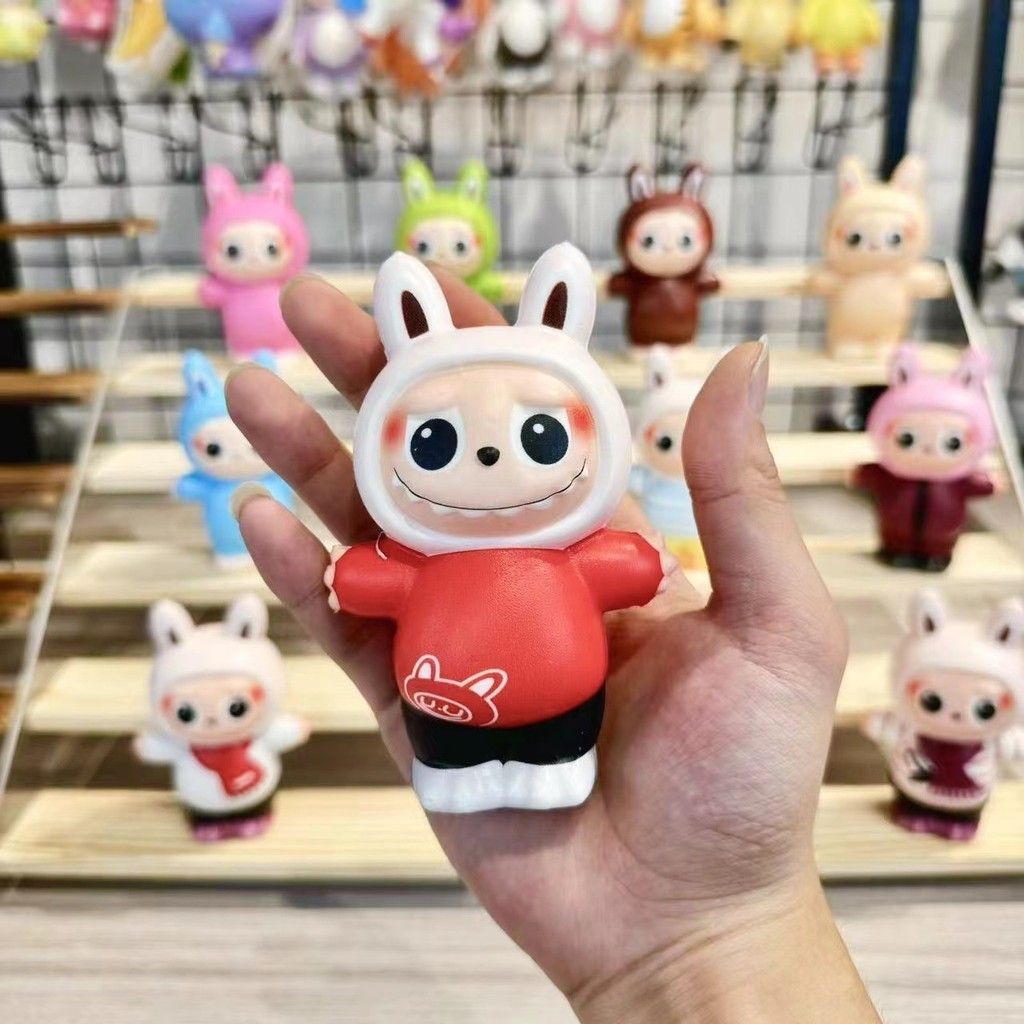 Cartoon Labubu Squishy Toys for Girls Labubu Doll Decompression Toy ...