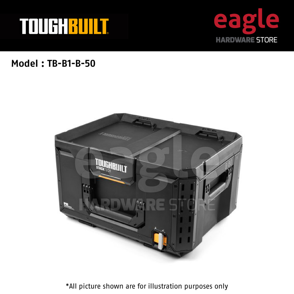 Toughbuilt TB-B1-B-50 StackTech Large Tool Box | Shopee Malaysia