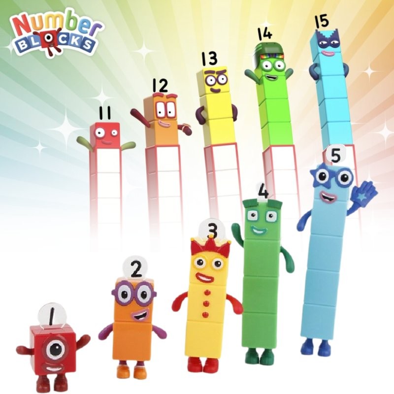 Pvc Numberblocks Character Blocks Cute Transformable Toys For Play And ...