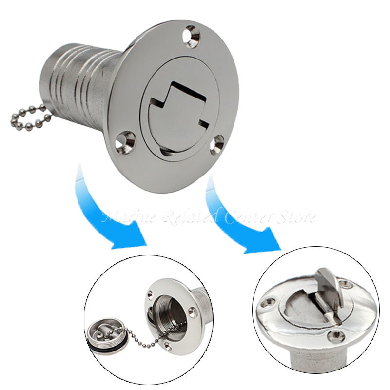 45/90 Degree 38mm (1.5inch) Deck Filler Caps for Marine Boat 316 ...