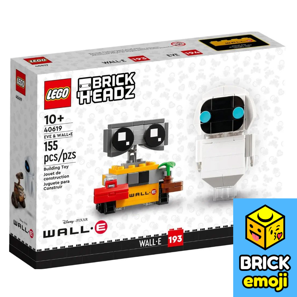LEGO 40619 BrickHeadz ǀ Disney•Pixar EVE & WALL•E | Shopee Malaysia