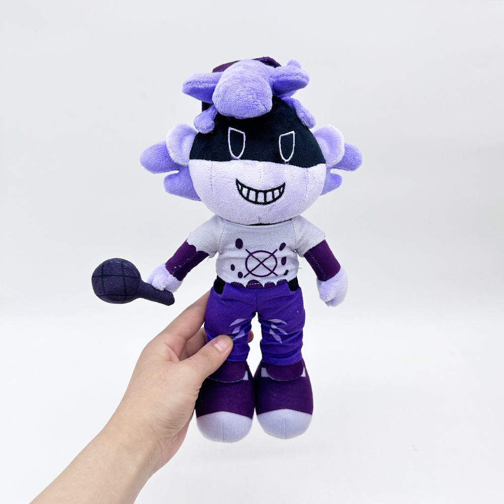 Engaging Whitty Fnf Friday Night Funkin Plush Doll In Purple Color With ...