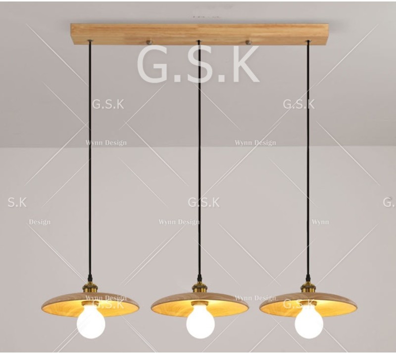 Muji Wood Hanging Lamp Long Table Lamp Muji Lamp Japandi Lamp Dining ...