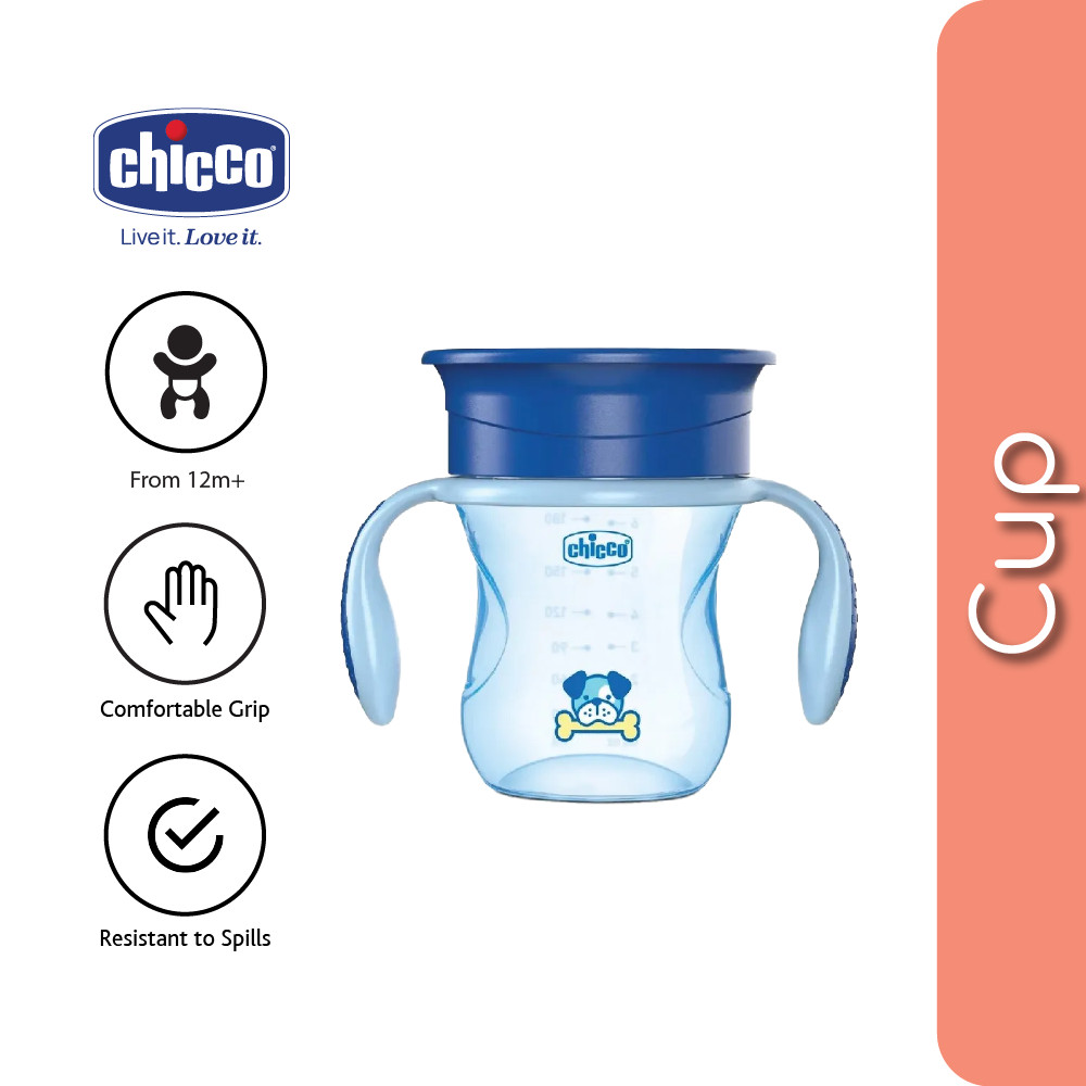 Chicco 360 Perfect Cup 12M+ - Pink/Blue (200ml) | Shopee Malaysia