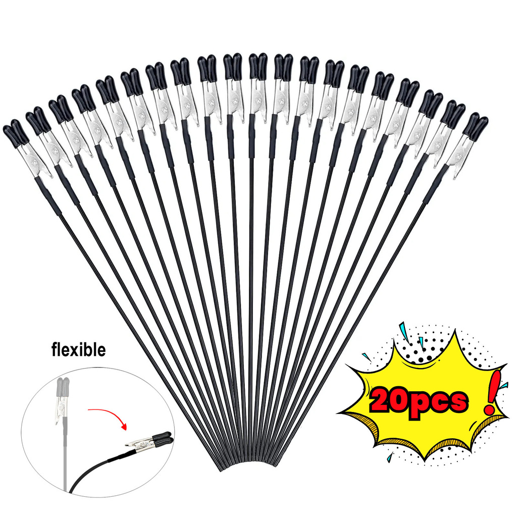 20pcs Bendable Metal Gunpla Model Painting Alligator Clip Stick with ...