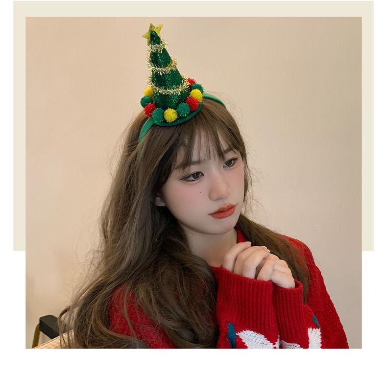 Christmas Headwear Cute Funny Christmas Hat Headband Cartoon Christmas ...