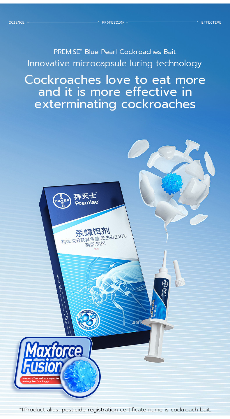 BAYER PREMISE Blue Bead Cockroach Killing Gel Bait Innovative ...