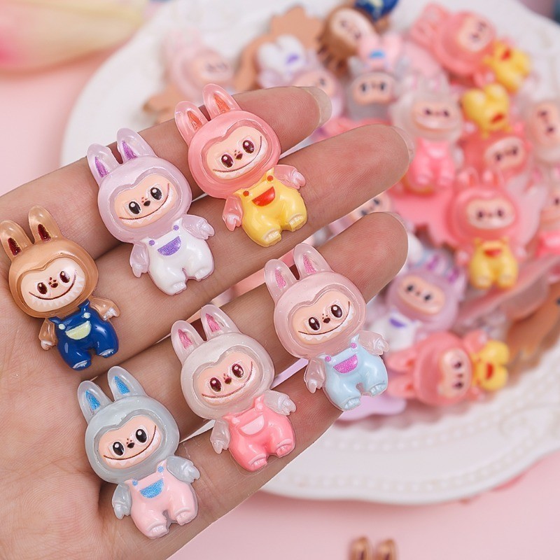 Labubu Luminous Accessories - Ice Transparent Doll - DIY Jewelry Parts ...