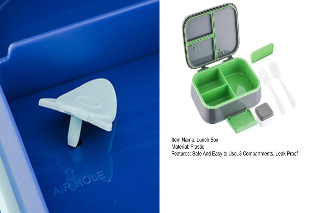 Silicone Rubber Gasket Lunch Box Bpa-free Lunch Box Kids Bento Lunch ...