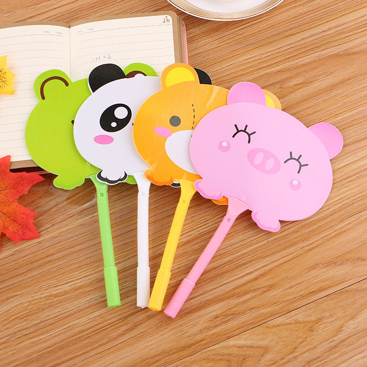HOME HAVEN Animal Fan Pen 2in1 Cute Cartoon Ballpoint Pen Fan Pen Kipas ...