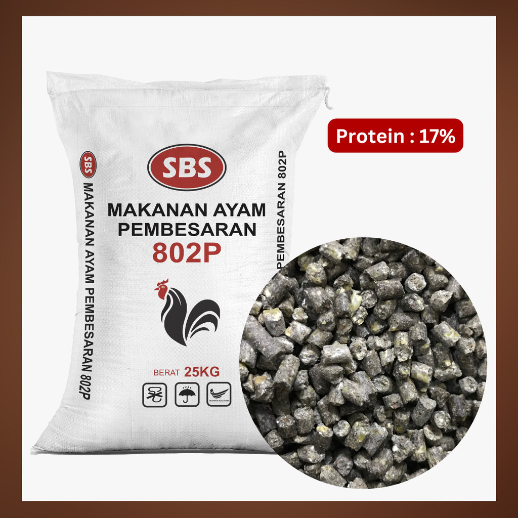 [25KG] [802P] Dedak Makanan Ayam Kasar Berkualiti Tinggi/Chicken Feed ...