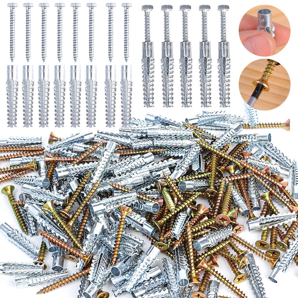 10/20/30 Sets Expansion Bolt Fastener - Solid Serrated Thorny Wall ...