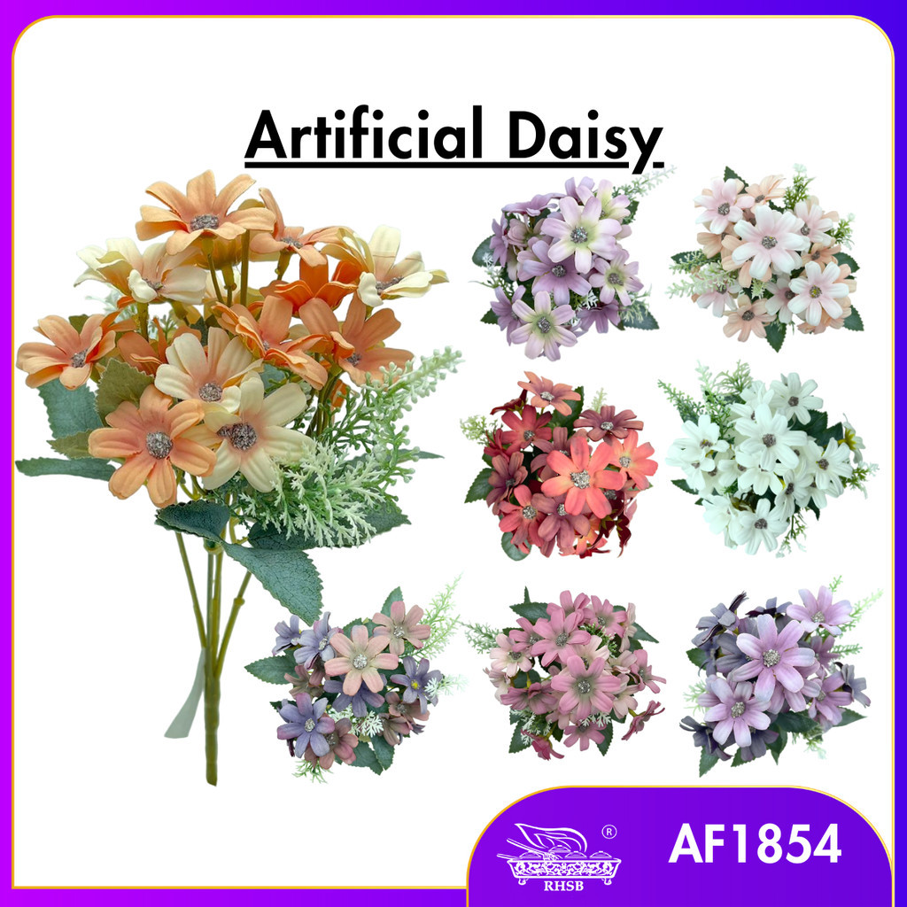 ARTIFICIAL DAISY / BUNGA CAMELIA / FLOWER ARRANGEMENT / DAISY GERBERA ...