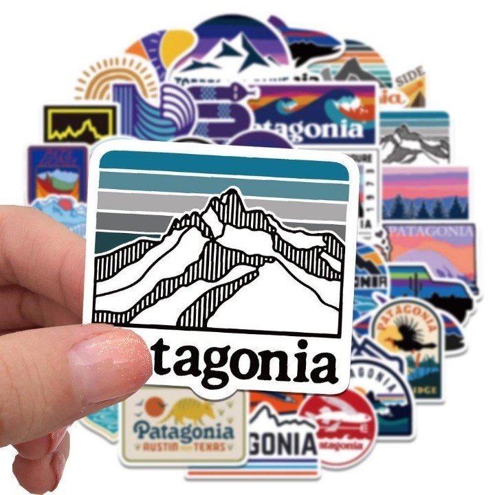 55pcs Outdoor Camping Stickers Go Outside Waterproof Graffiti Stickers ...