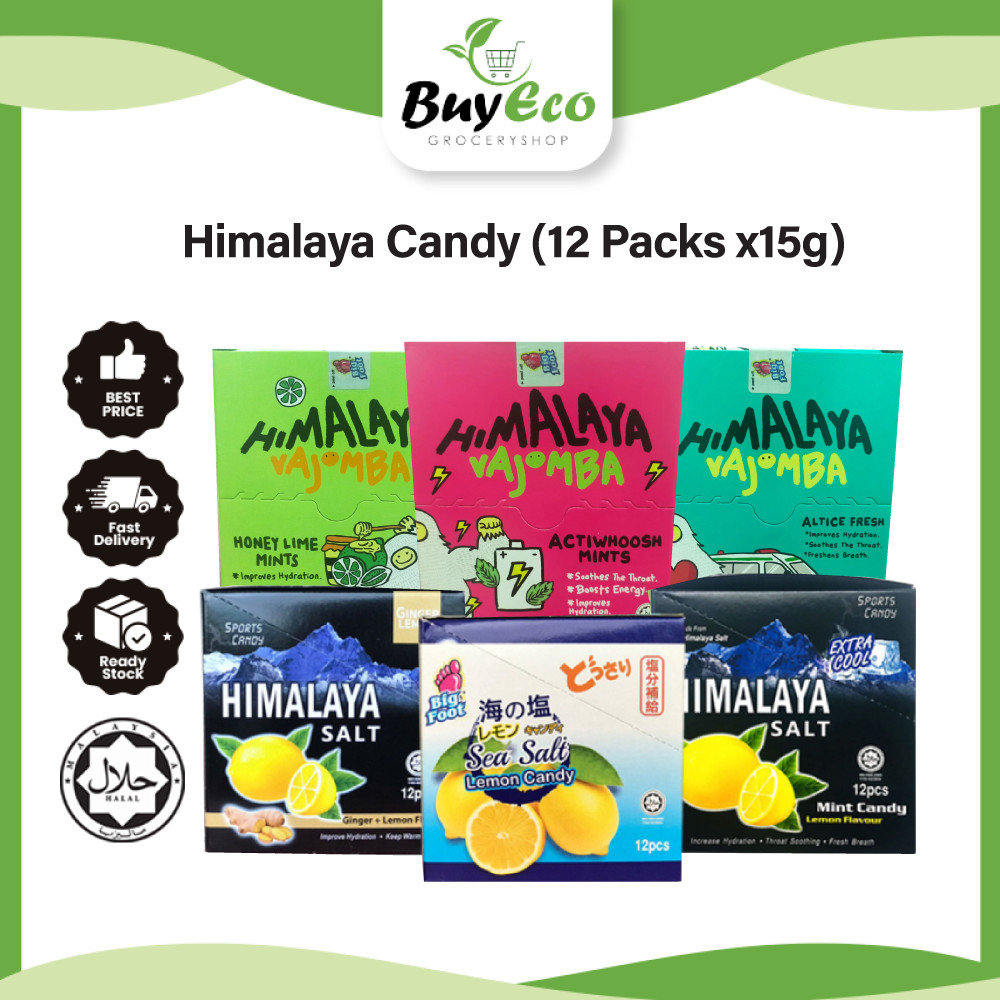 Himalaya Candy (12 Packs x15g) Lemon Candy Salt Candy Sweet Gula-Gula ...