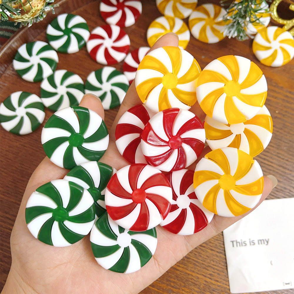 Creative Artificial Plastic Colorful Christmas Swirl Candy Ornament ...