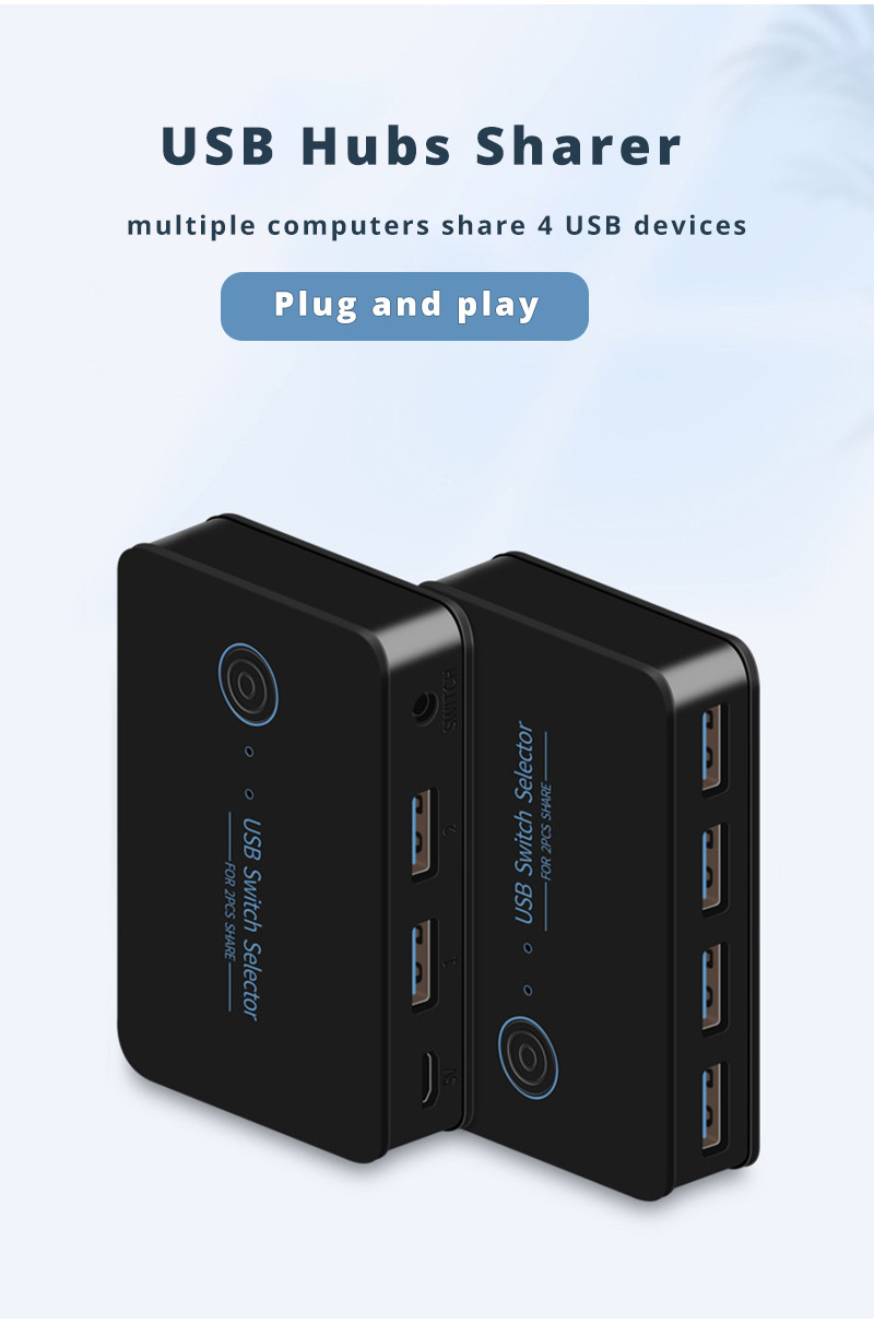 USB Hubs Sharer Switch 2 in 4 Out USB Shared Switcher 4 in 4 Print ...