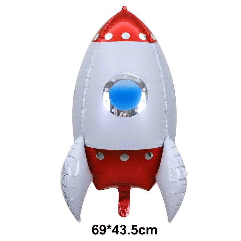 Jomparty 3D Astro Astronaut Foil Rocket Balloons Space For Boy Kids ...