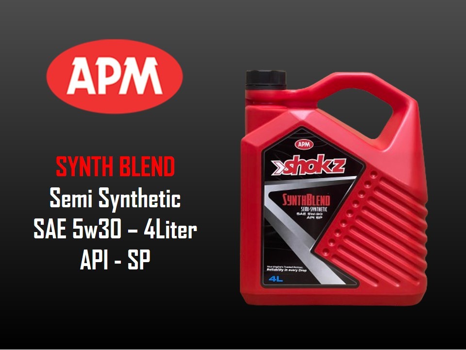 APM - 5w30 4L API SP Semi Synthetic Engine Oil 4Liter 5w-30 API SP ...