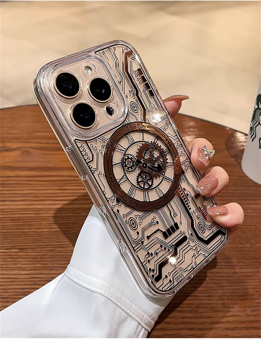 【IP16】Desert Titanium Circuit Board Pattern Phone Case for IPhone 16 ...