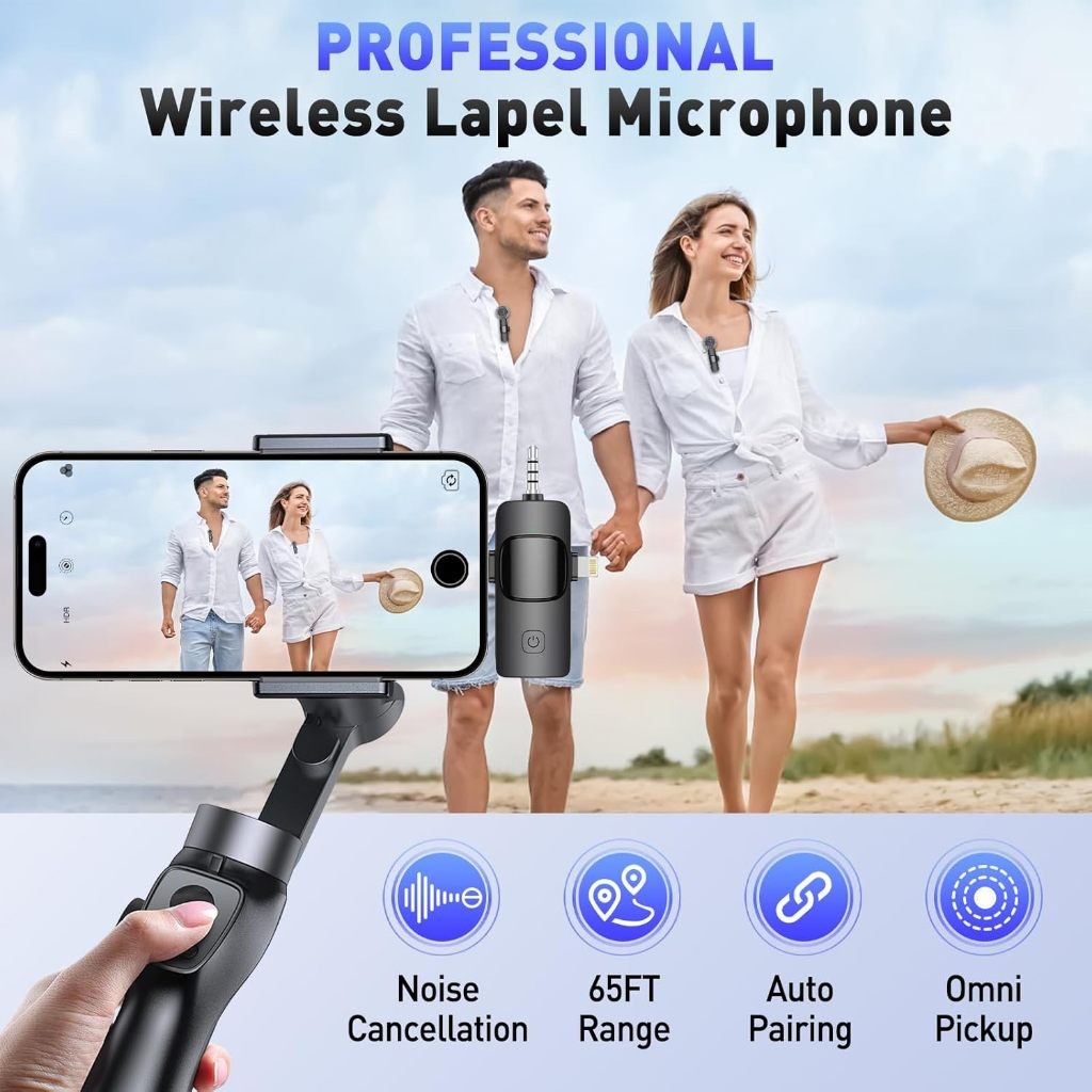 K15 Wireless Microphone Professional Cordless USB Light-Weight Portable ...