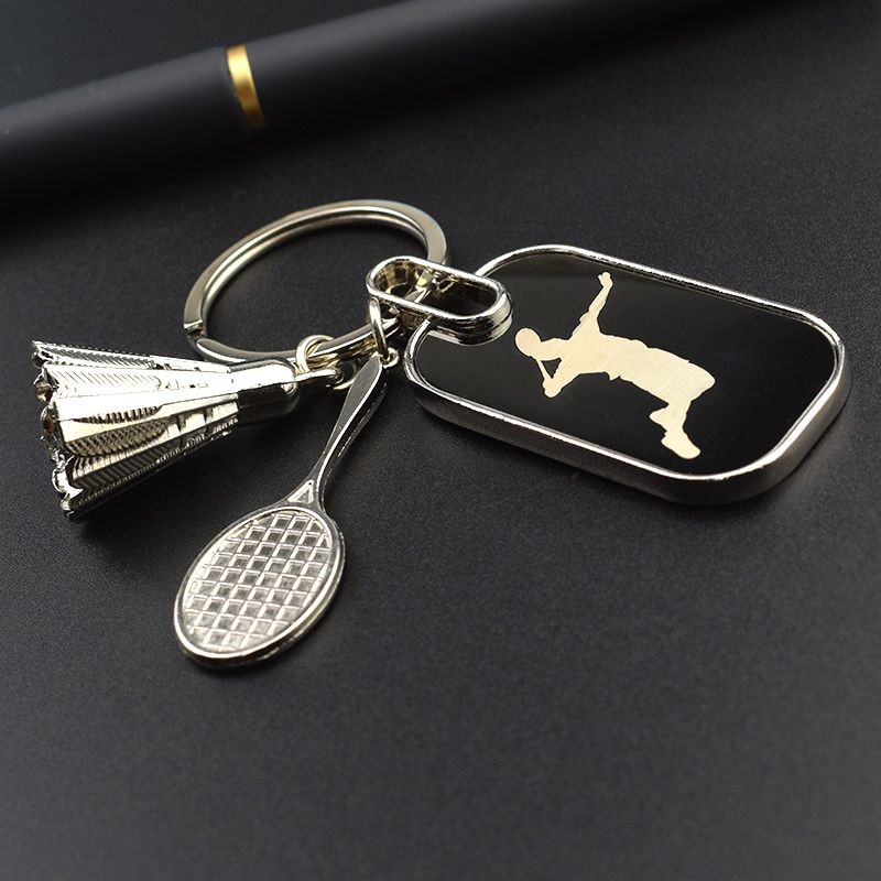 Champion Badminton Racket Keychain – Award Trophy for Sports Day ...