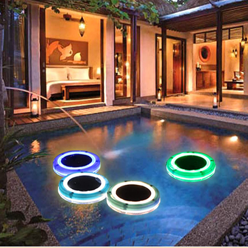 Solar LED Pool Lights Floating Waterproof Pond lights Underwater ...